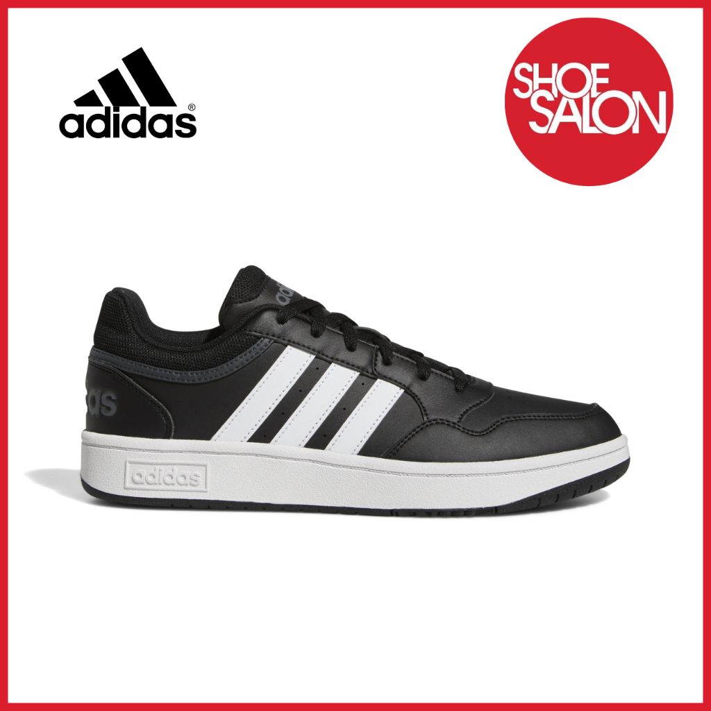 SHOE SALON Adidas HOOPS 3.0 Men's Shoes Core Black/Cloud White/Grey Six ...