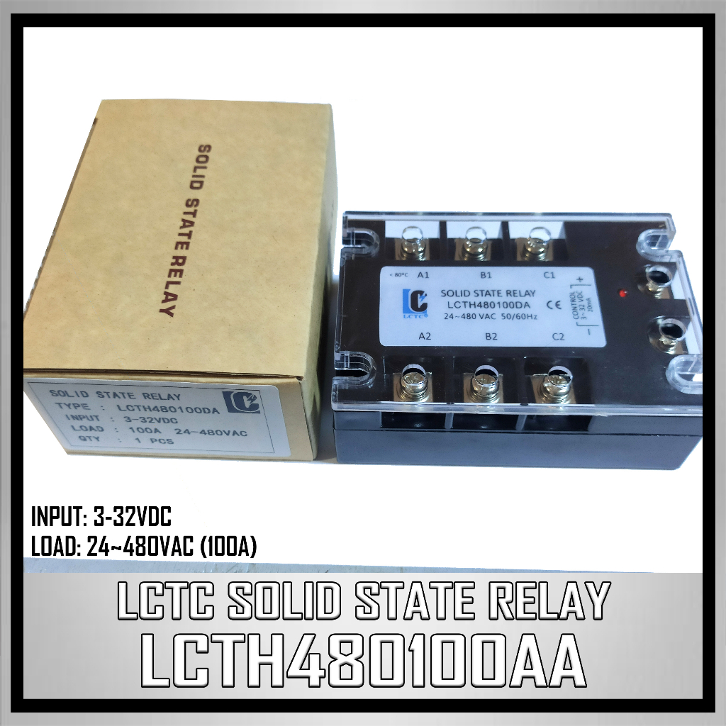 SOLID STATE RELAY 100A 3 PHASE / THREE PHASE SOLID STATE RELAY / 3 ...