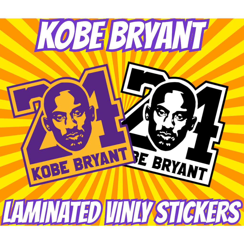 Kobe Bryant tribute laminated vinyl sticker | Shopee Philippines