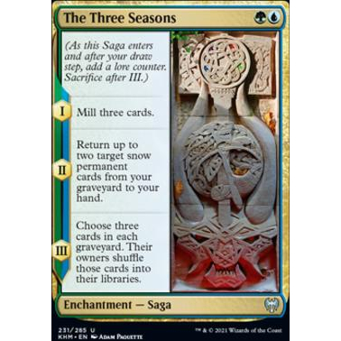 The Three Seasons Uncommon MTG Kaldheim Magic the Gathering Trading ...