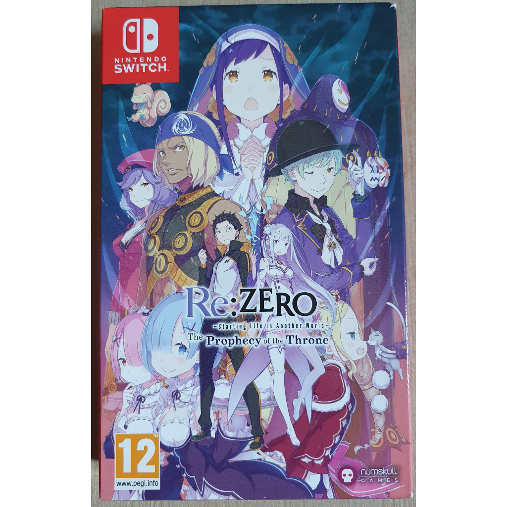 Nintendo Switch Re ZERO Starting Life in Another World The Prophecy of ...