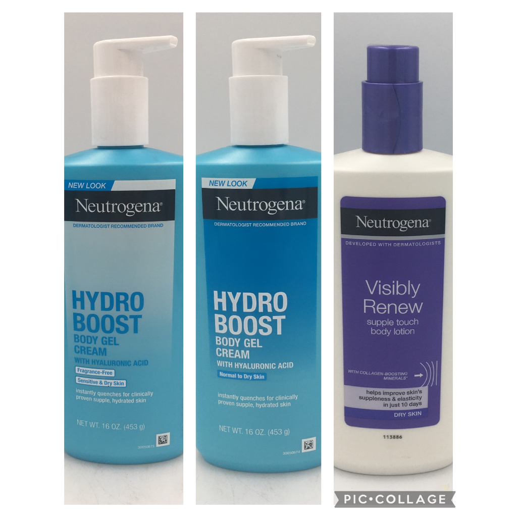 Neutrogena Hydro Boost Body Gel Cream 453g / Visibly Renew Supple Touch ...