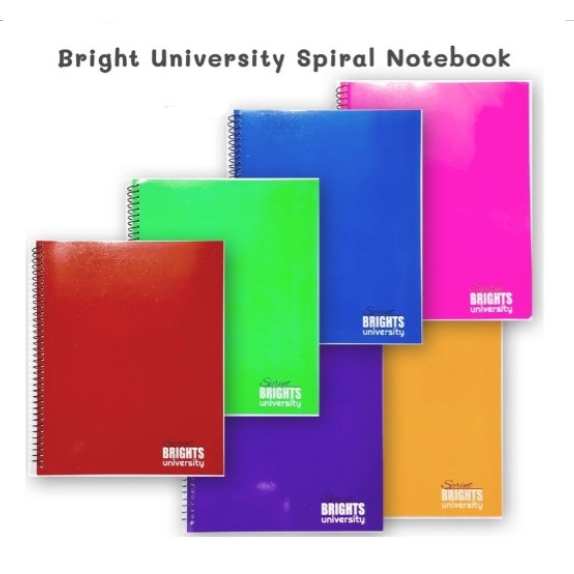 University Colored Big Notebook (Spiral Type) - 10 pcs. | Shopee ...