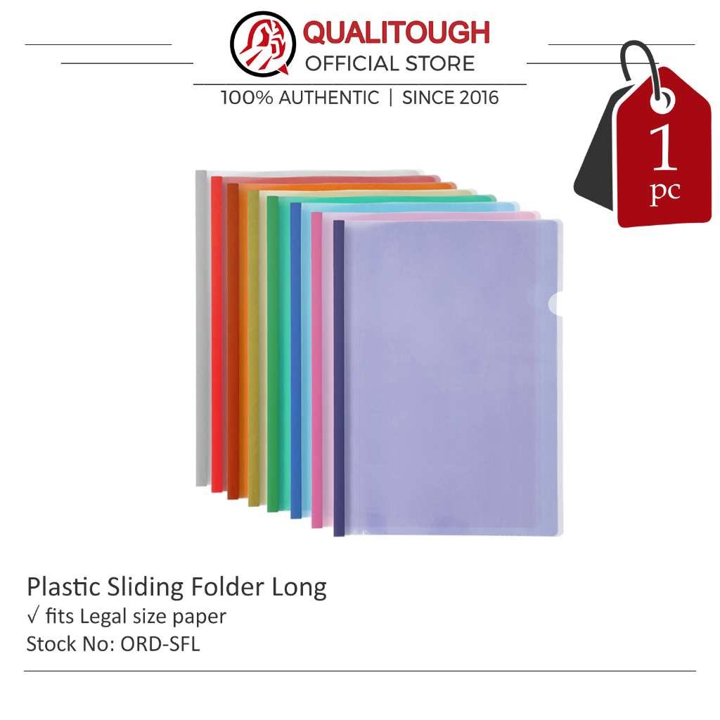 1pc Plastic Sliding Folder Long [ORD-SFL] | Office & School Supplies ...