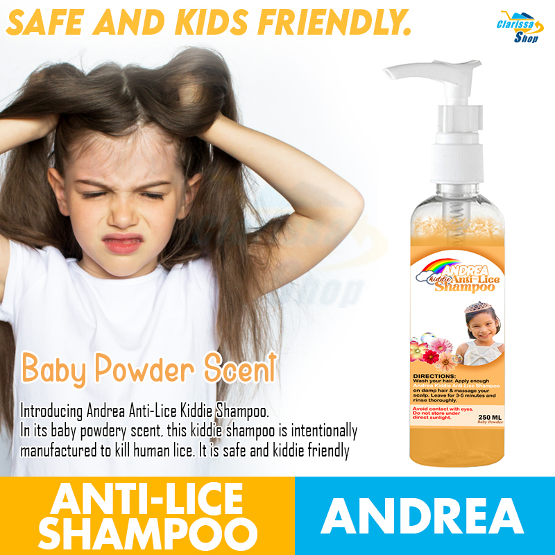 Andrea Anti-Lice Kiddie Shampoo BABY POWDER 250ml - ( PANG ALIS KUTO AT ...