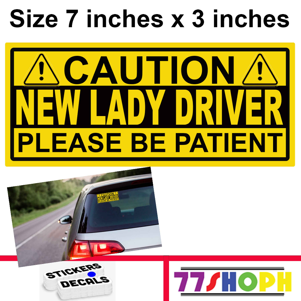 New Lady Driver Decal Sticker for Car | Shopee Philippines