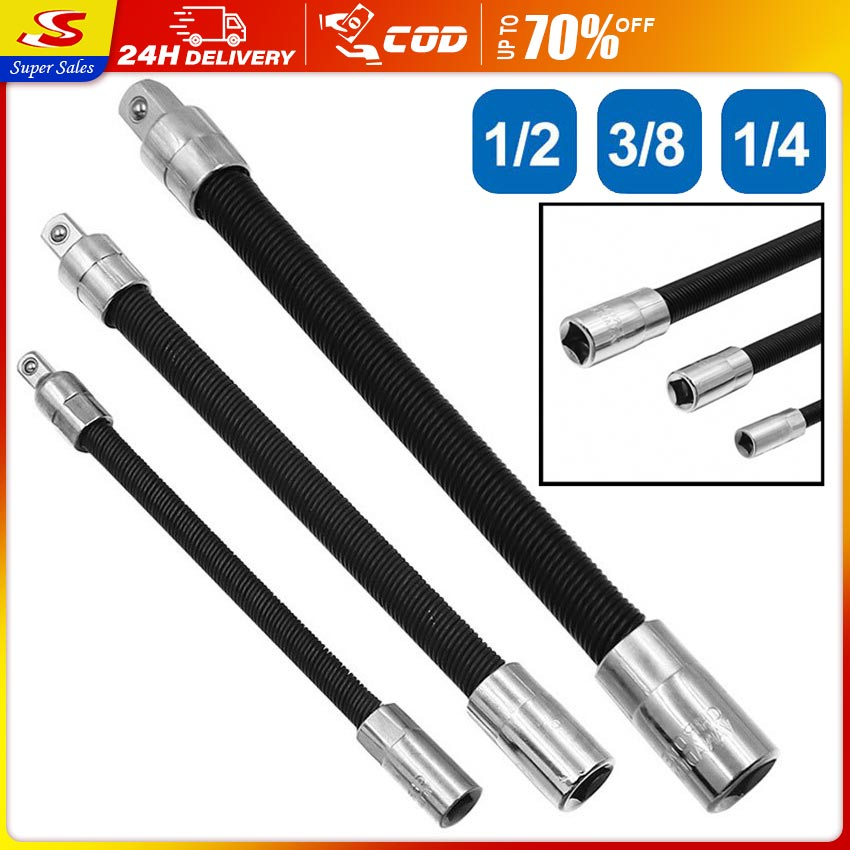 【SuperSales】1/4" ~1/2" Drive Socket Extension Bar Adapter Rod ...