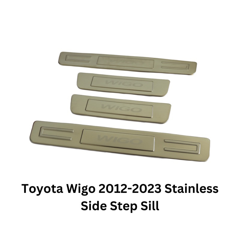 Toyota Wigo Stainless Stepsill (2012-2023) | Shopee Philippines