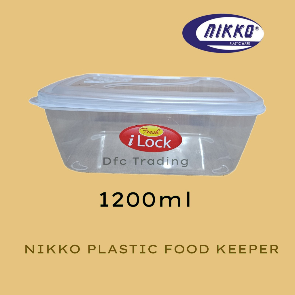1200 ML PLASTIC FOOD KEEPER DURABLE, REUSABLE FOOD GRADE upwh NIKKO ...