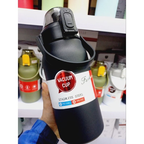 INSULATED VACUUM TUMBLER STAINLESS STEEL THERMOS WATER BOTTLE | Shopee ...