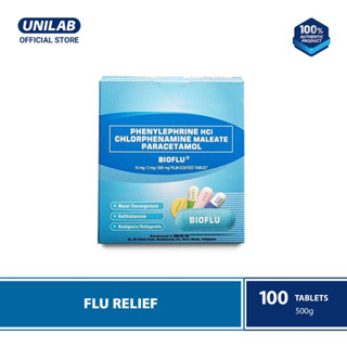 Unilab Bioflu 100 Tablets - Relief of Flu and other symptoms like Fever ...