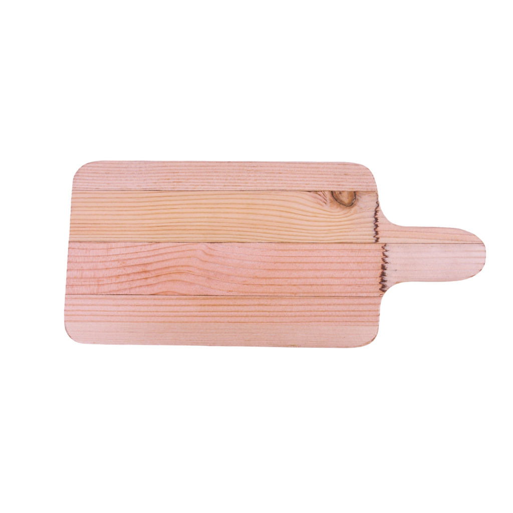 Wooden small chopping board with handle natural wood finish | Shopee ...
