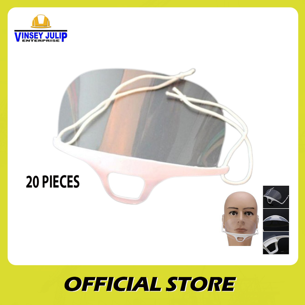 [20 Pieces] Transparent Hygiene Mask/Spit Guard Mask | Shopee Philippines