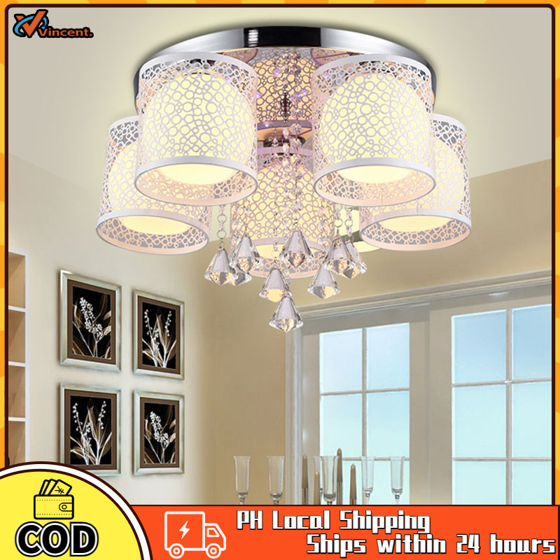 LED restaurant ceiling light modern simple chandelier creative crystal ...