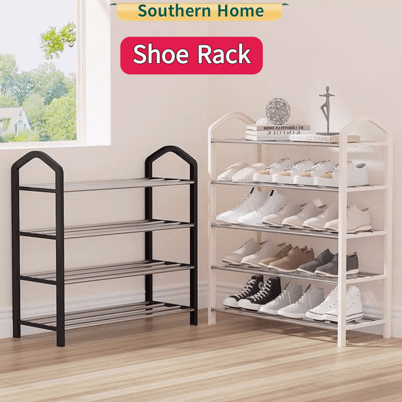 B55 COD Multi-layer shoe rack shoe stand assembly Dormitory steel tube ...