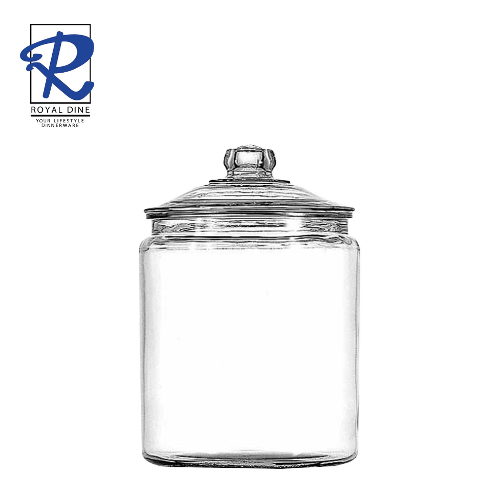 Royal Dine 1 Liter Glass Storage Jar with Lid Set CQIN128 | Shopee ...