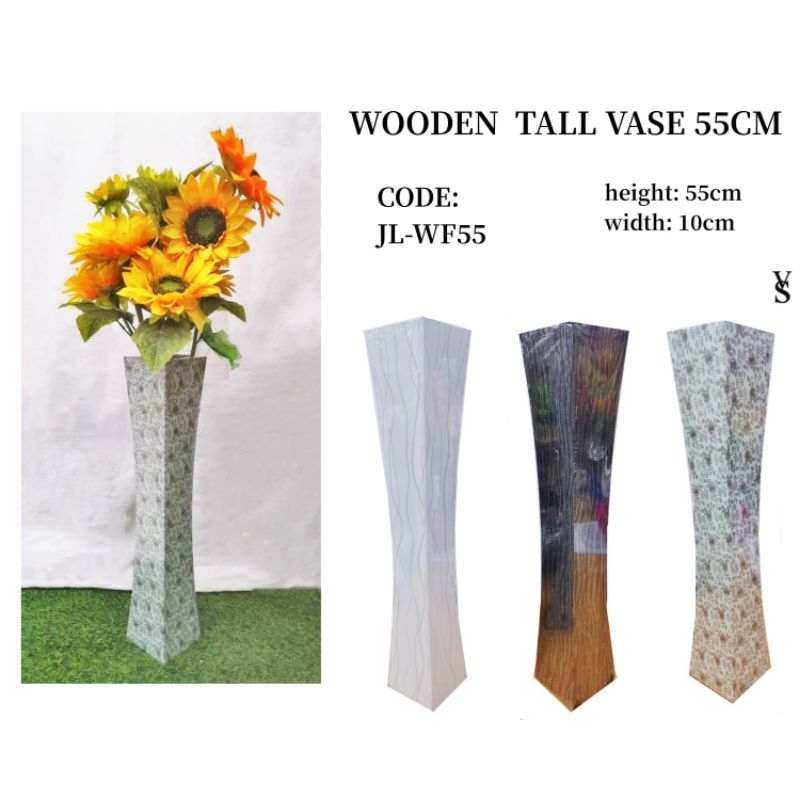 [VS] Wooden vase Style FLOWER AND LEAVES HOME DECORATION VASE JL-WF55 ...
