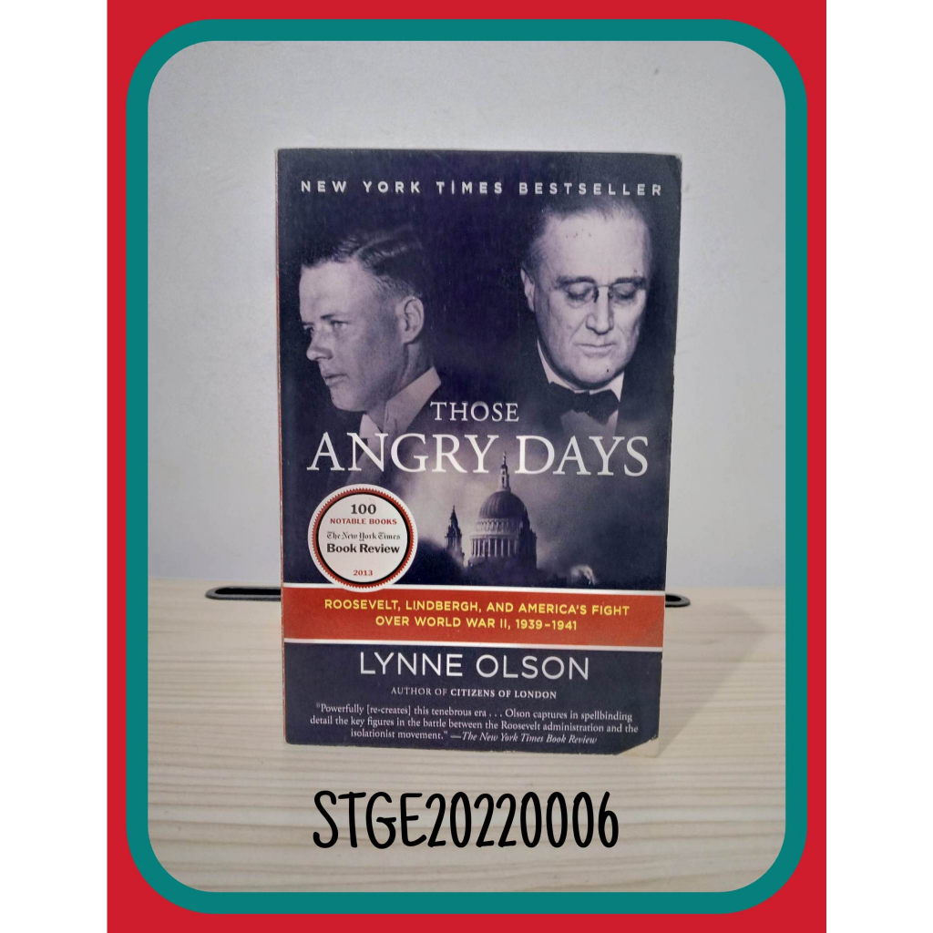 those angry days by Lynne Olson (PReLoved/Used) | Shopee Philippines