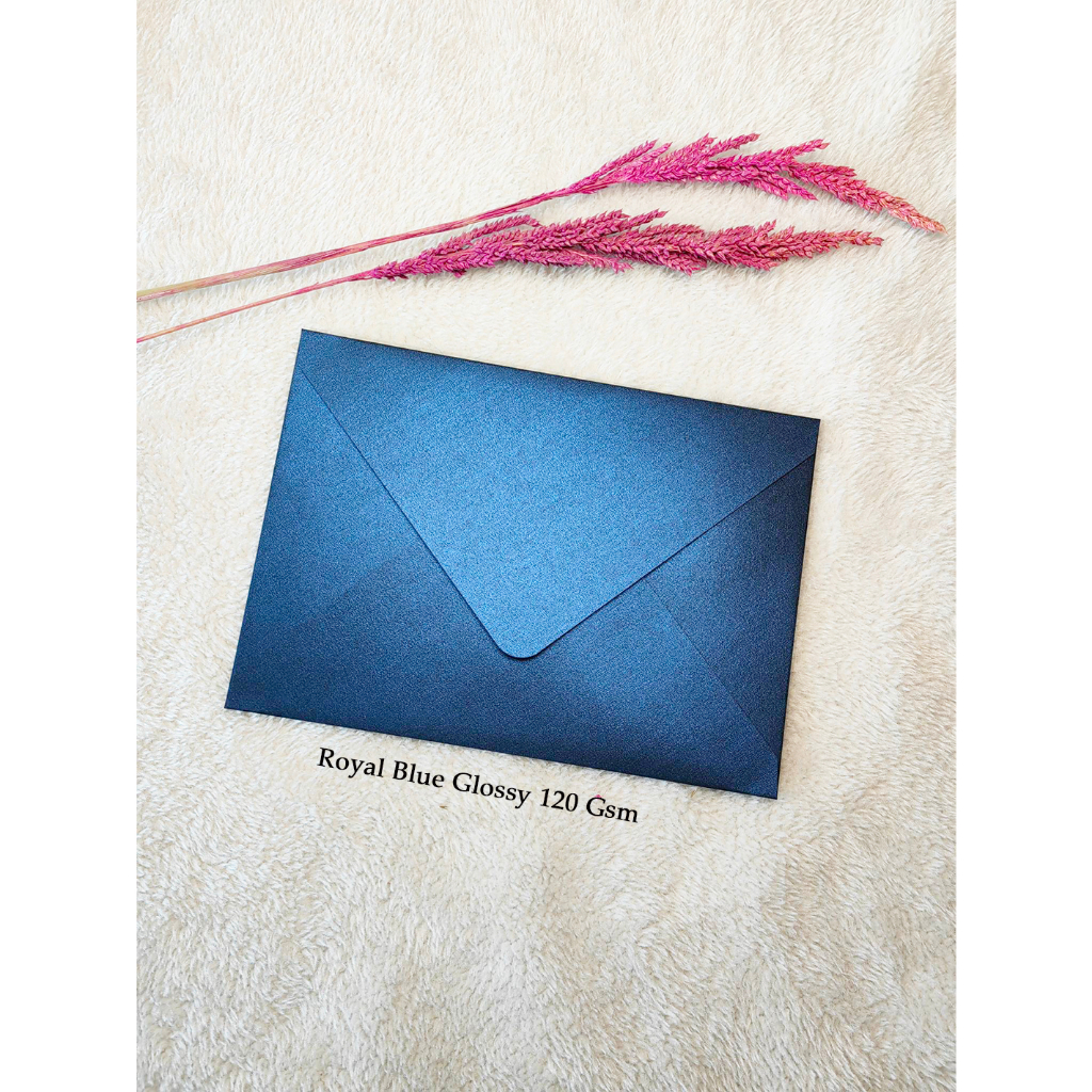 Envelope Blue for wedding and birthday Invitation 5R, 4R,3R | Shopee ...