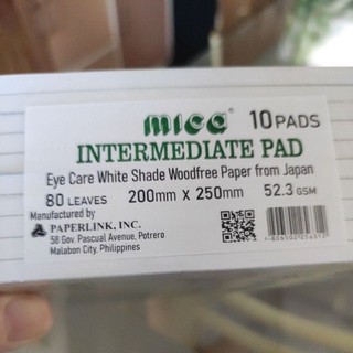 10pads Intermediate Mica Long Pad from Japan 80 leaves Grade 6 pad ...