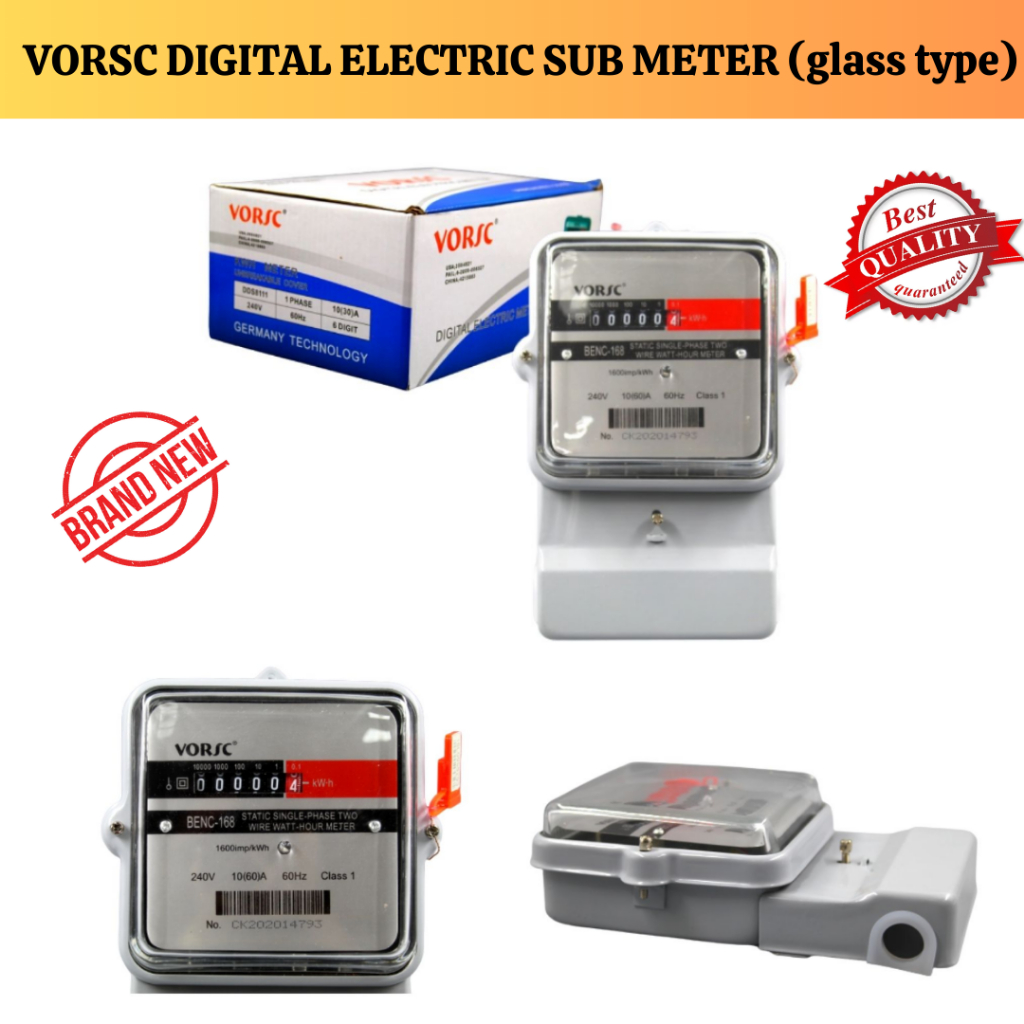 VORSC DIGITAL ELECTRIC SUB METER (glass type) brand new and highquality ...