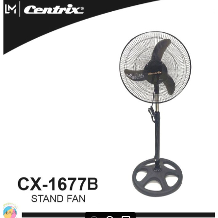 [ONHAND]CX 1677 B C D STAND FAN / STAND FAN / CENTRIX FAN | Shopee ...