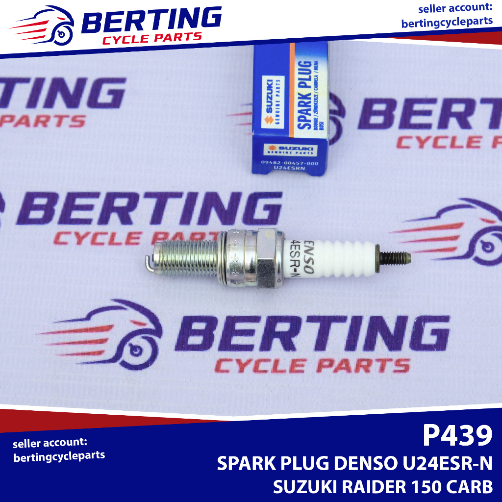 SGP SPARK PLUG Suzuki Denso U24ESR-N Raider 150 Carb Genuine 09482 ...