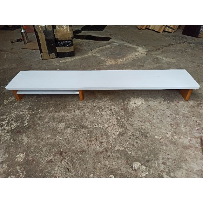 Wooden Monitor Riser Nordic Aesthetic Modern Two tone | Shopee Philippines