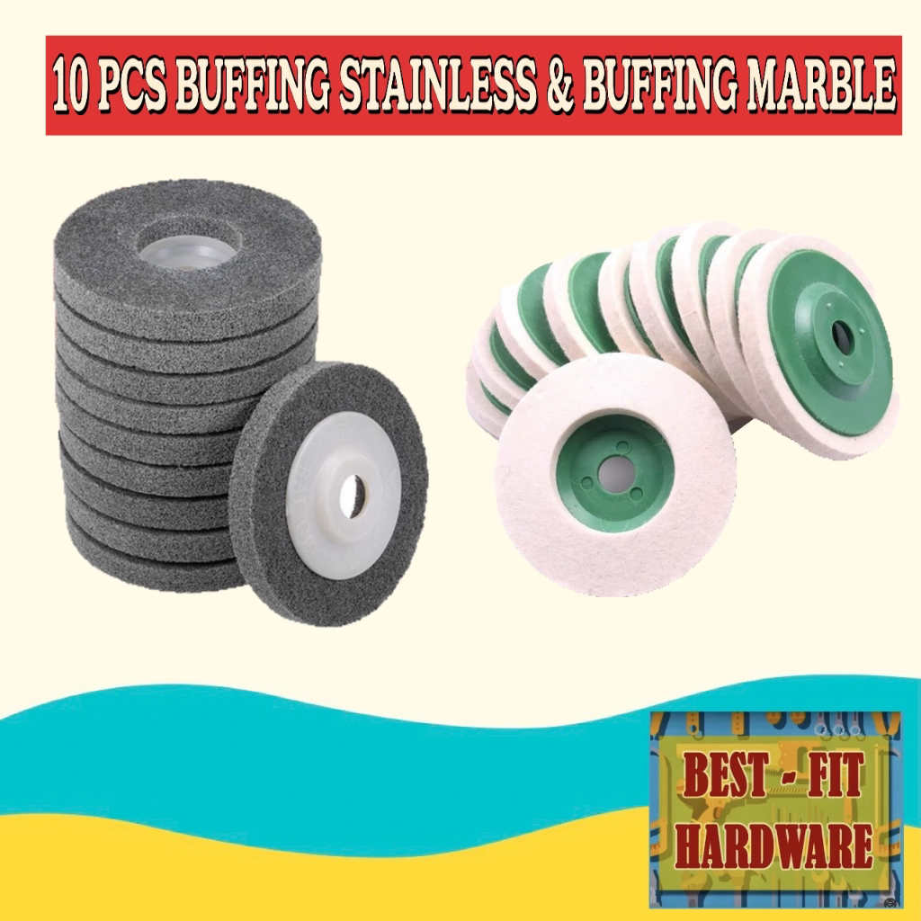 10PCS BUFFING DISC ( STAINLESS & MARBLE ) | Shopee Philippines