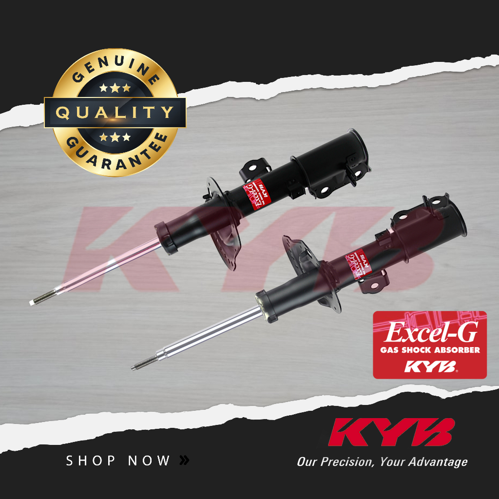 KYB KAYABA (2pcs) Excel G Shock Absorber for Hyundai Accent 2012-Up - 338106/338107 (Front ...