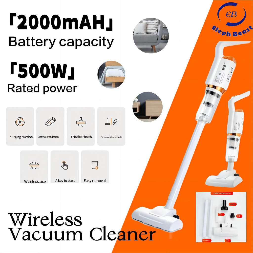 Wireless vacuum cleaner home high suction vacuum cleaner ultra-quiet ...