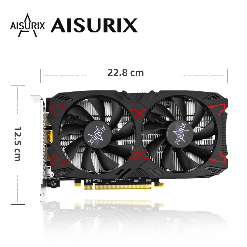 AISURIX Graphics Card RX 5500XT 8GB GDDR6 AMD 128bit Video Card For PC ...