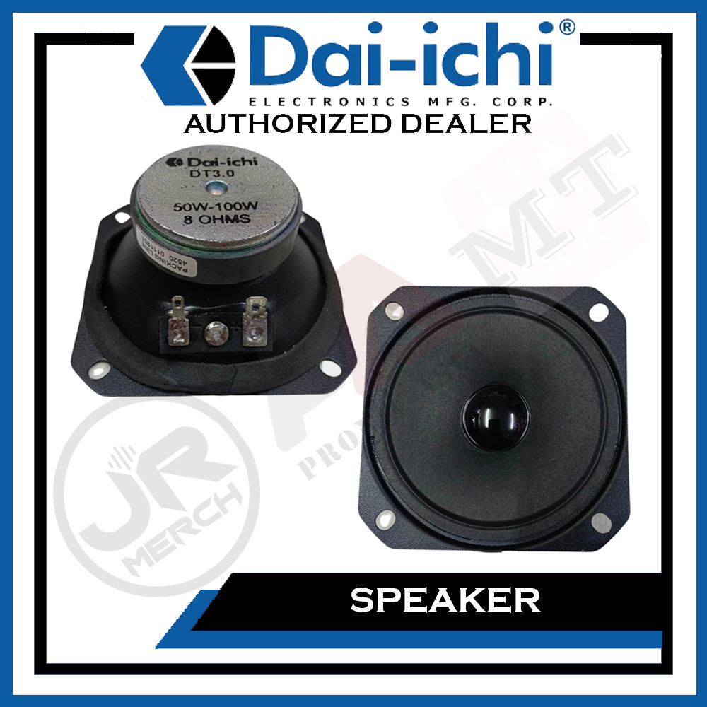 Dai-chi 3" Speaker 8ohms 50-100watts (DT-3) Sold Per Pc | Shopee ...