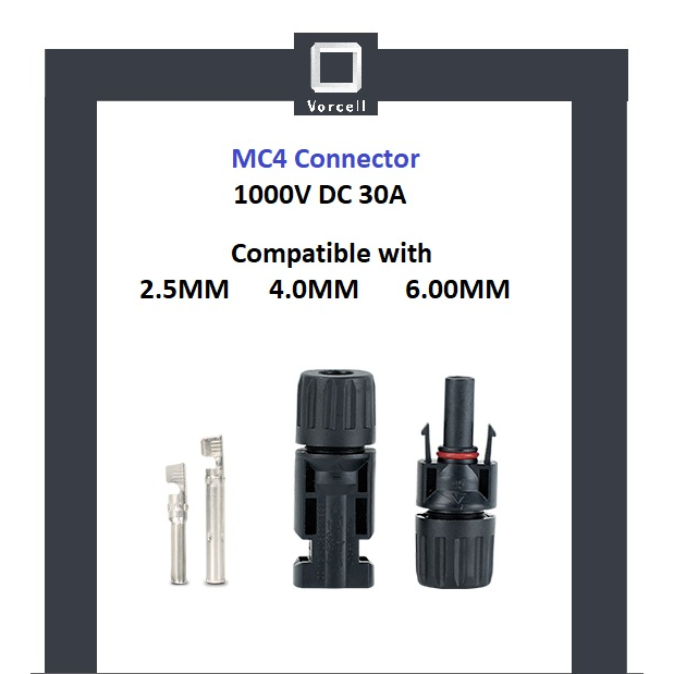 PV MC4 Connector 1000V DC 30A | Shopee Philippines