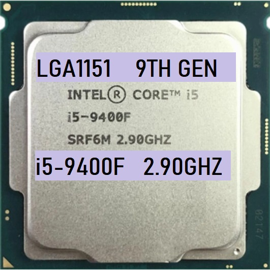 Intel i3-10105, i5-9400F, i5-8500, i5-7500, i5-6500 Etc. Processor 6th ,7th,8th,9th,10th Gen ...