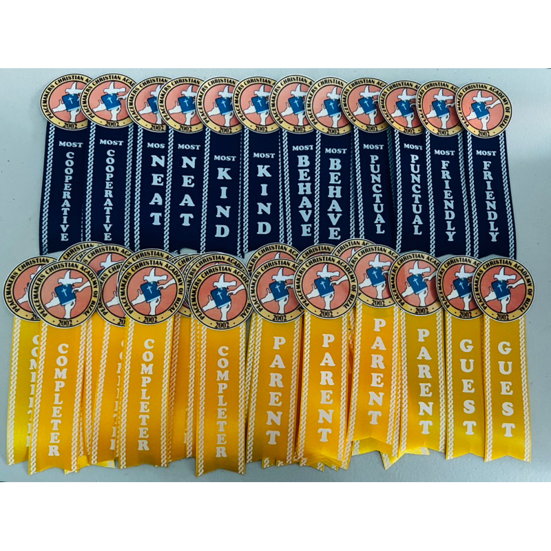 Graduation Ribbon Recognition Ribbon Award Ribbon with customized ...