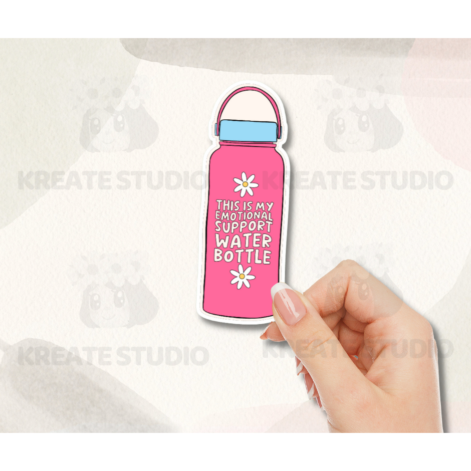 THIS IS MY EMOTIONAL SUPPORT WATER BOTTLE | Laminated Waterproof ...