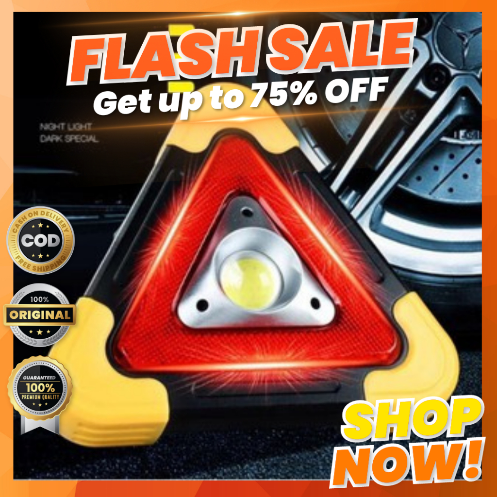 Original Triangle Warning Light Car COB LED Work Light Road Safety ...