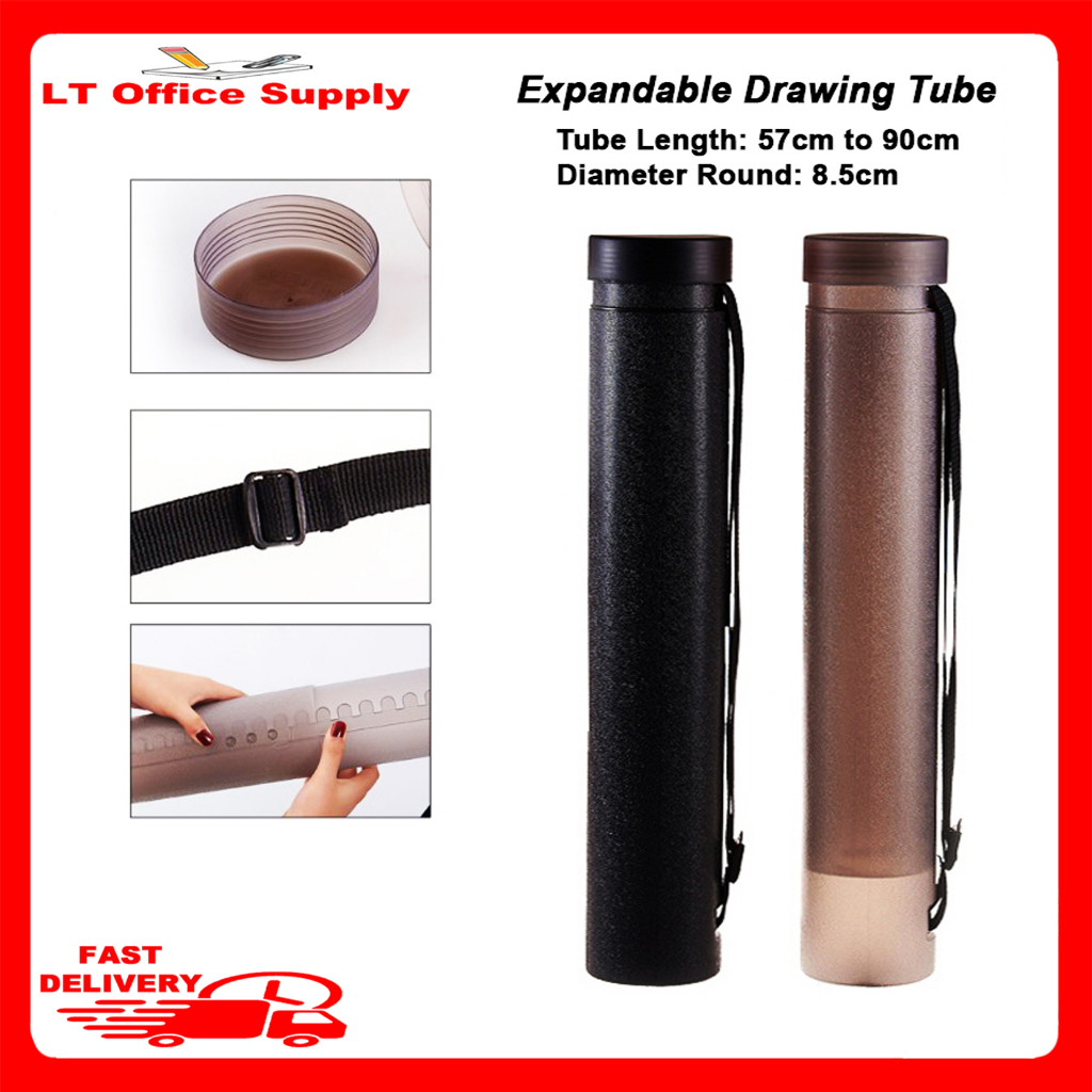 Portable Plastic Drawing Tube Expandable Telescopic Storage Case for ...