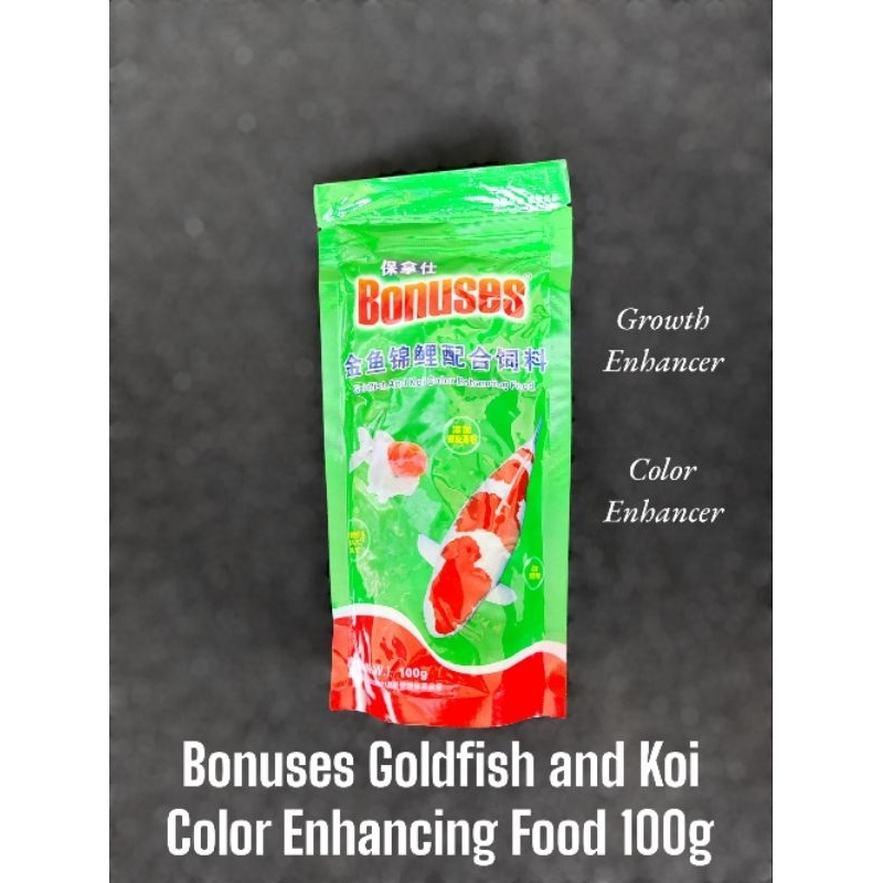 Bonuses Goldfish and Koi Color Enhancing Food 100g | Shopee Philippines