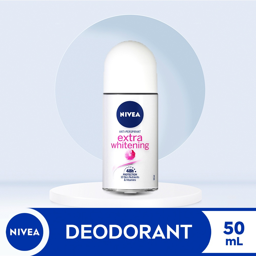 NIVEA Deodorant Extra Whitening Anti-Perspirant Roll-on | Shopee Philippines