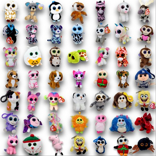 TY Key Clips-Chains Bag Charm Hanging Plushie Stuffed Toy Collection ...