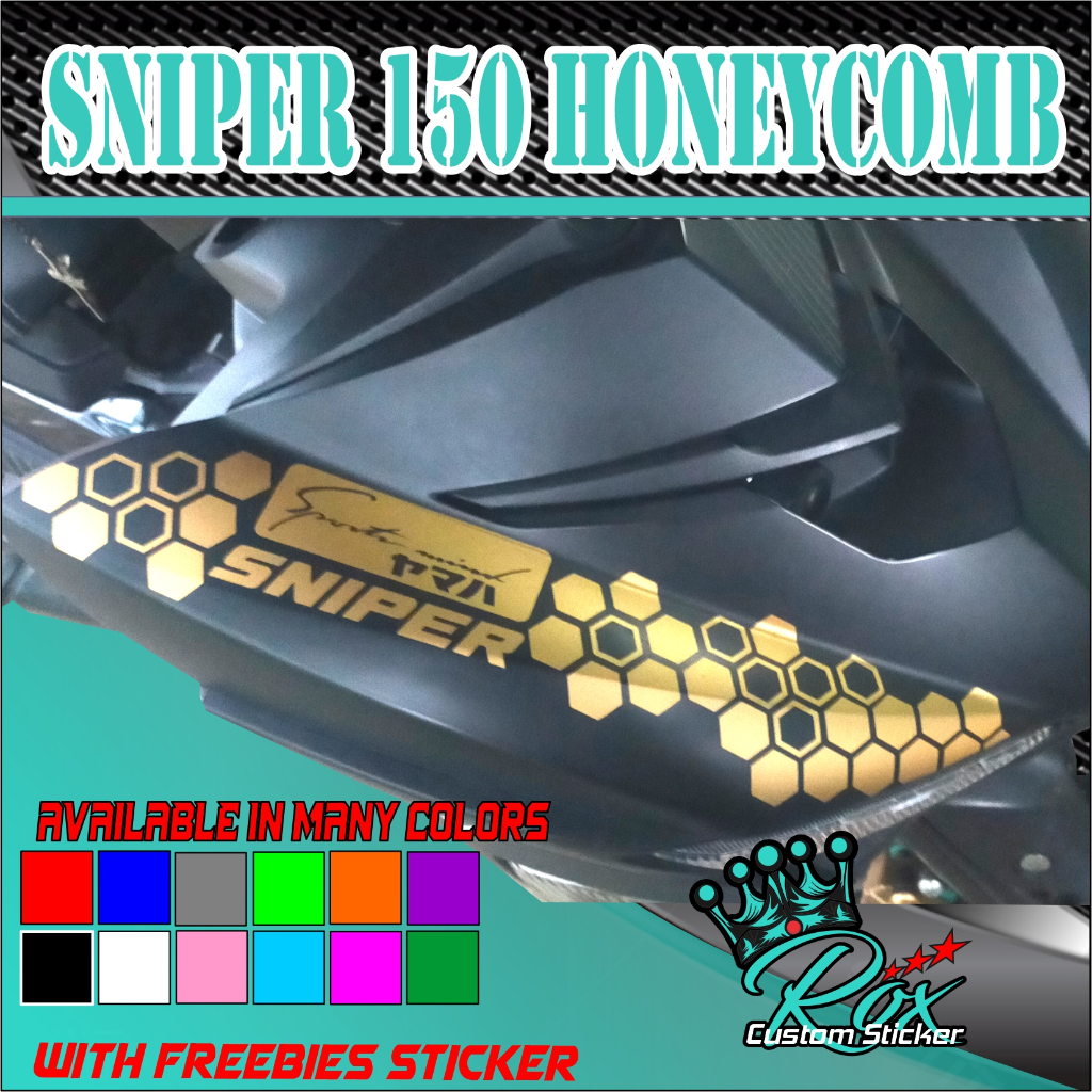sniper honeycomb sticker for sniper 150 diecut machine cut waterproof ...