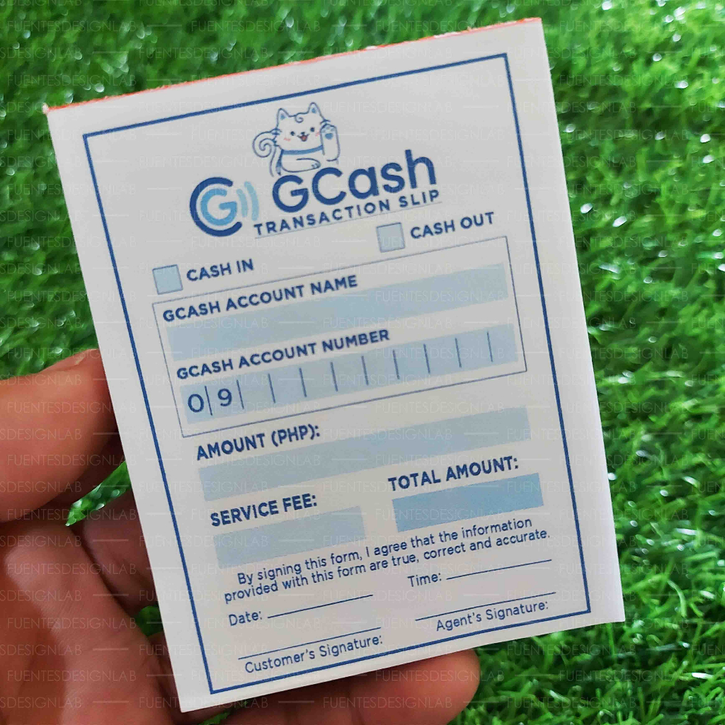 2pcs Gcash Transaction Slip (70 Sheets) | Shopee Philippines