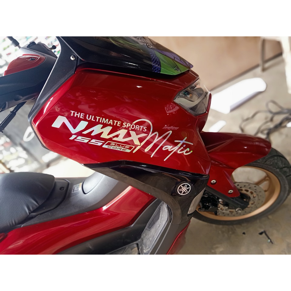 YAMAHA NMAX 155 MACHINE CUT THE ULTIMATE SPORTS MATIC STICKER(1 SIDE ...