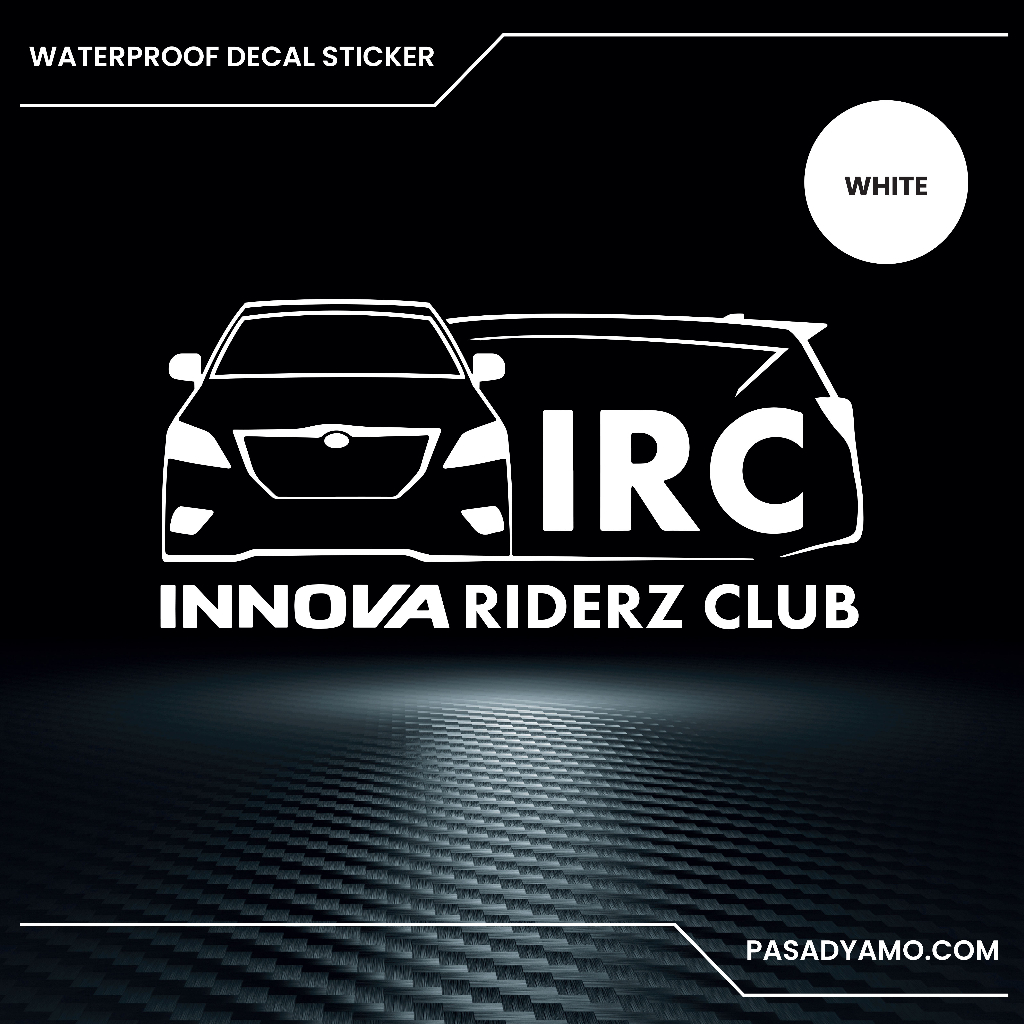 Innova Riders Club Logo Decal Sticker for Cars, Laptops 7.5 x 3.5 ...