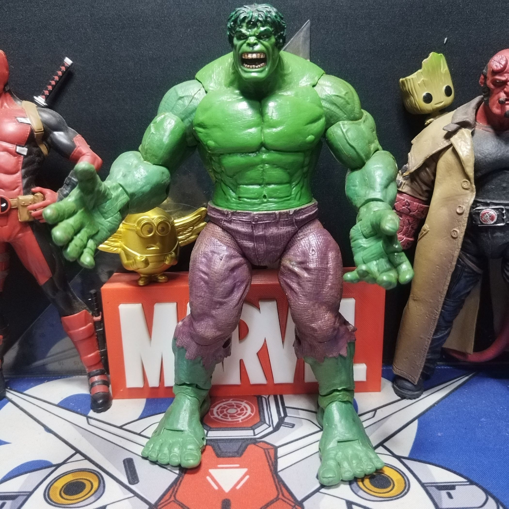 MARVEL LEGENDS FACE OFF HULK TOYBIZ OPEN MOUTH VARIANT (NO BOX ...