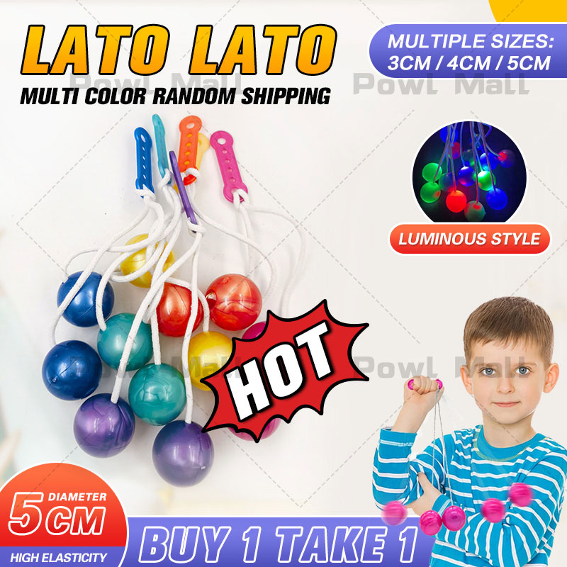 BUY 1 TAKE 1 5CM Lato Lato Luminous Toys Viral Old School Games Pro ...