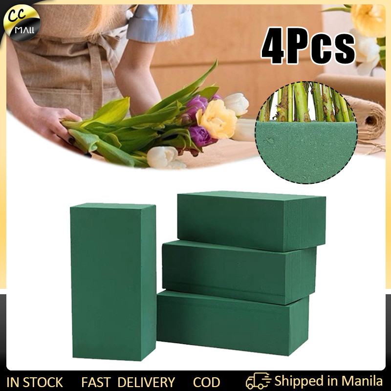 4pcs Dry Foam Flower Sponge Floral Foam Blocks Fresh And Artificial ...