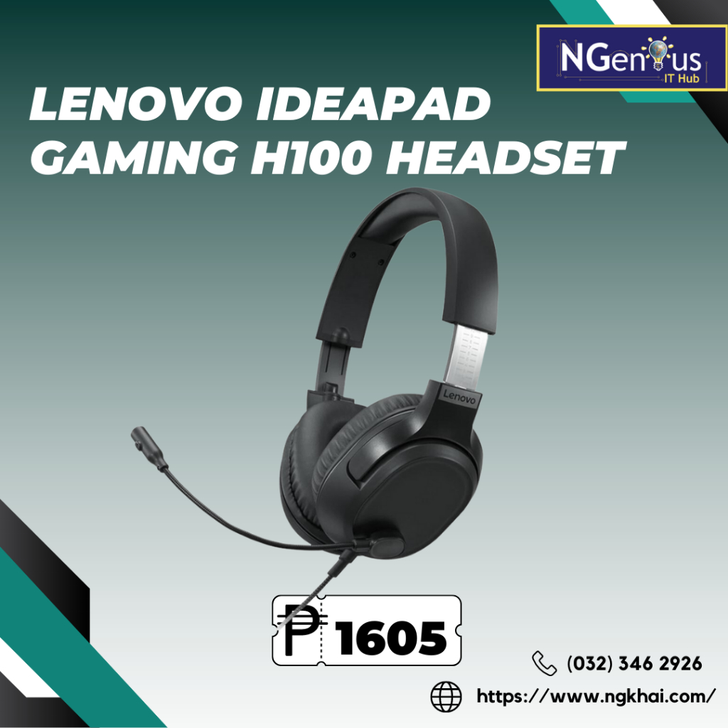 Lenovo ideapad Gaming H100 Headset | Shopee Philippines